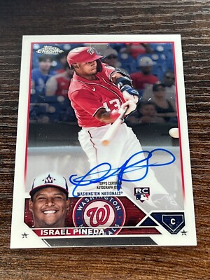 Israel Pineda 2023 Topps Chrome Autograph Rookie Auto RC #RA-IP ...