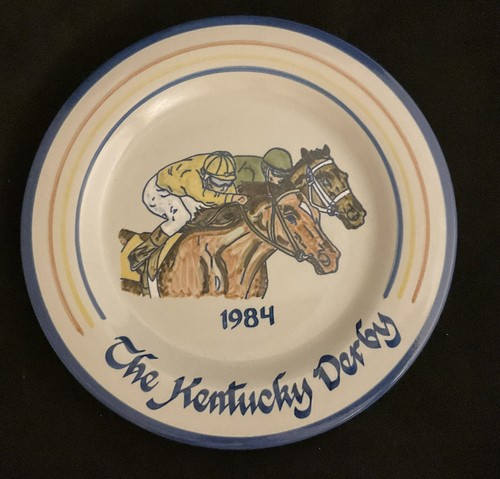 LOUISVILLE STONEWARE 1984 THE 110th KENTUCKY DERBY Commemorative Plate ...