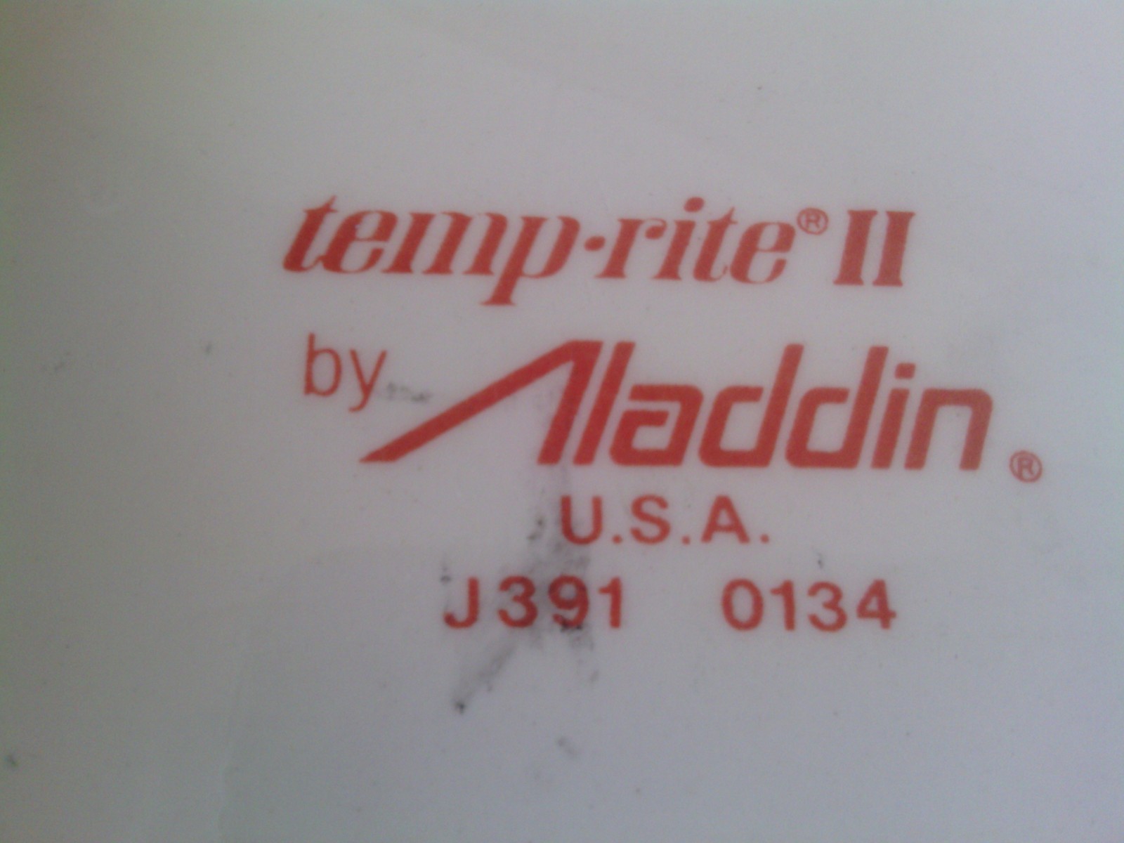 Aladdin Temp-Rite II White Grey Trim Rectangular Serving Dish J391 Made ...