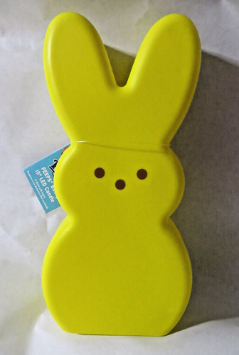 NEW - PEEPS YELLOW Blowmold Light Up LED Candle Bunny Rabbit 10 INCH ...