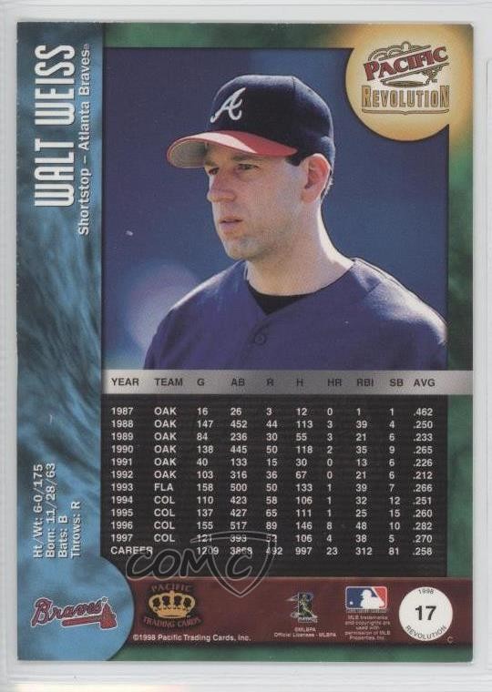 1998 Pacific Revolution Walt Weiss #17 | eBay