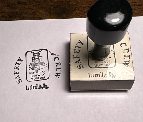 Rubber stamp Kentucky Railway Museum Louisville Kentucky safety crew | eBay