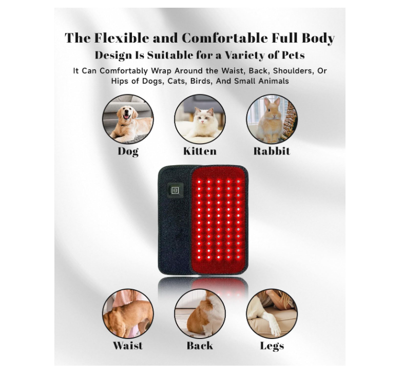 660nm & 850nm Red Light Therapy, 60pcs LED Light Beads for Relief Hip ...