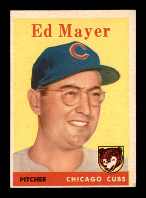 1958 Topps #461 Ed Mayer RC EX/EX+ X2532997 | eBay
