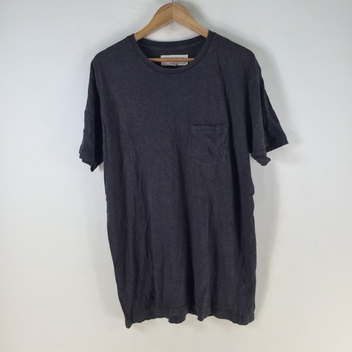 Mollusk USA t shirt mens XL grey short sleeve cotton hemp blend 115000 ...