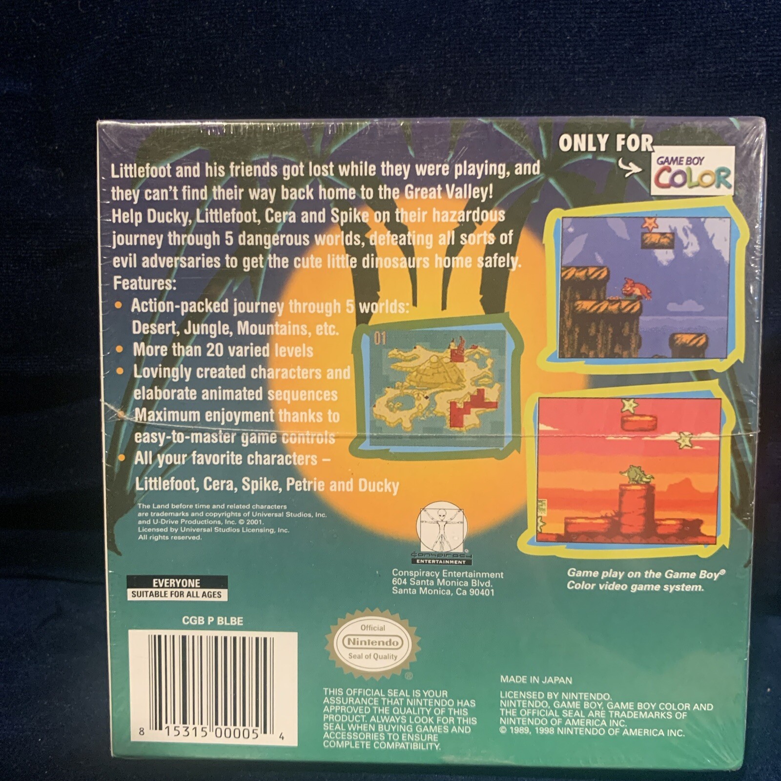 Land Before Time (Nintendo Game Boy Color, 2001) for sale online | eBay