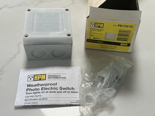 HPM Light Sensitive Switch Photoelectric Weatherproof 10A 240V IP56 ...