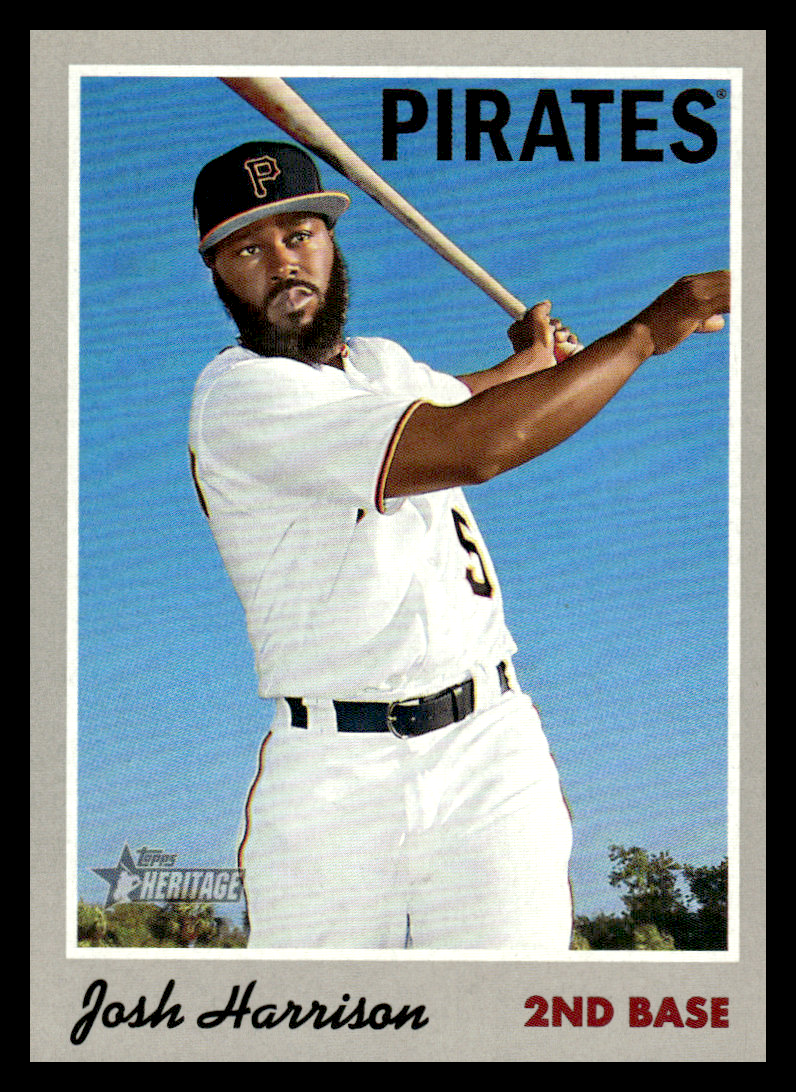 2019 Topps Heritage #8 Josh Harrison Pittsburgh Pirates | eBay