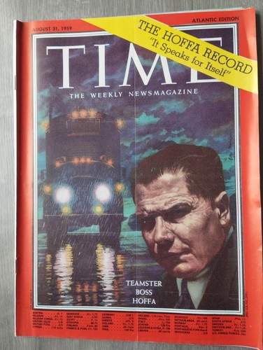 Time Magazine AUGUST 1959 " TEAMSTER BOSS HOFFA " | eBay