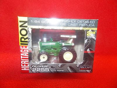 Oliver 2255FWA with Rops 1:64 Scale by Spec Cast SCT 423 | eBay