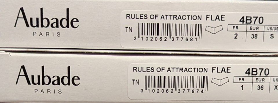 AUBADE T:1 ou 2 - Rules of Attraction - Culotte Italienne4B27 FLAE ...