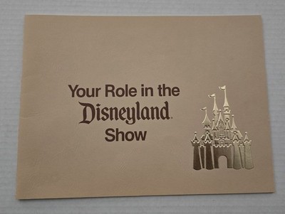 Vintage Disneyland Cast Member Training Booklet, Employee Orientation ...