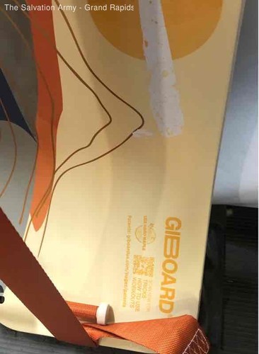 Gibbon Unisex Adults Brown Printed Rectangular Wooden Sport Snowboard ...