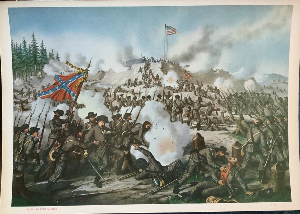Civil War Battles The Famous Kurtz & Allison Colored Lithographs | eBay