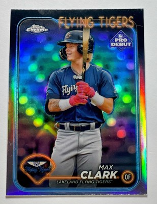 MAX CLARK RC 2024 TOPPS PRO DEBUT CHROME #PDC-141 Tigers | eBay