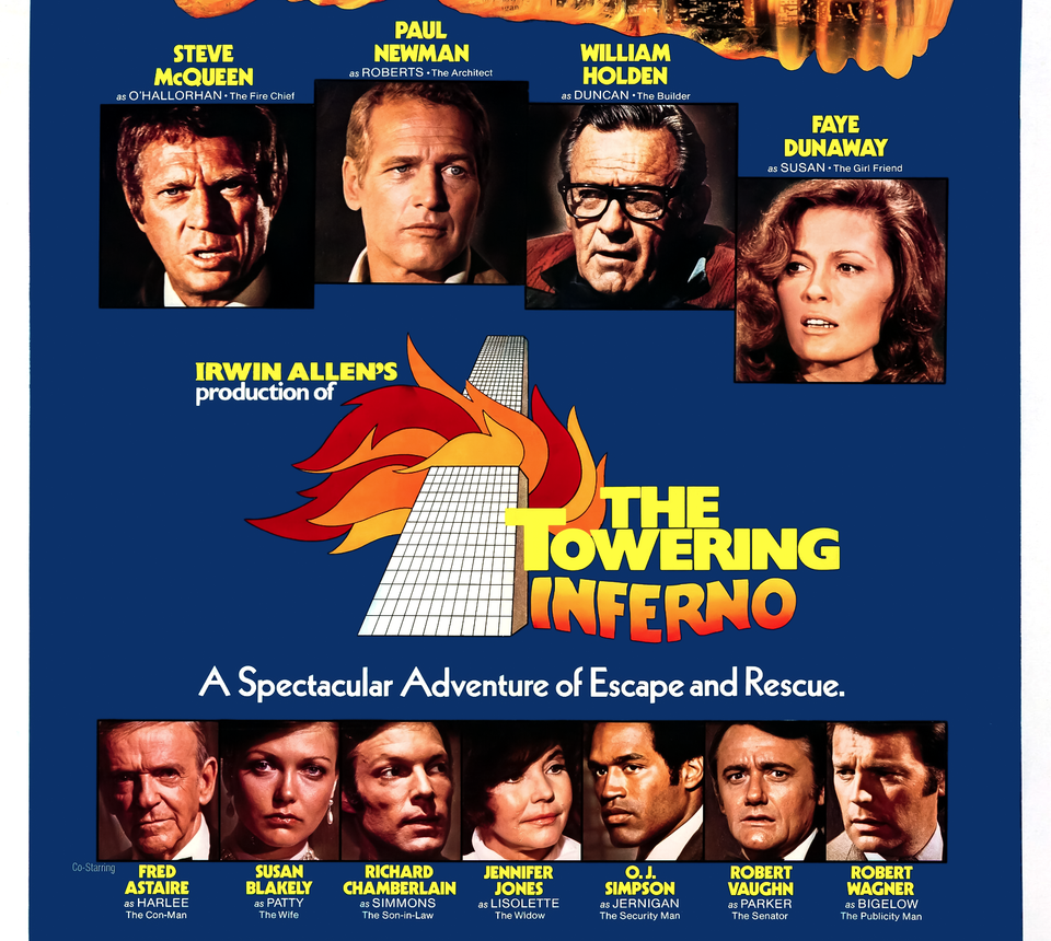 Movie Poster Print 1974 The Towering Inferno A3 A2 sizes unframed ver2 ...