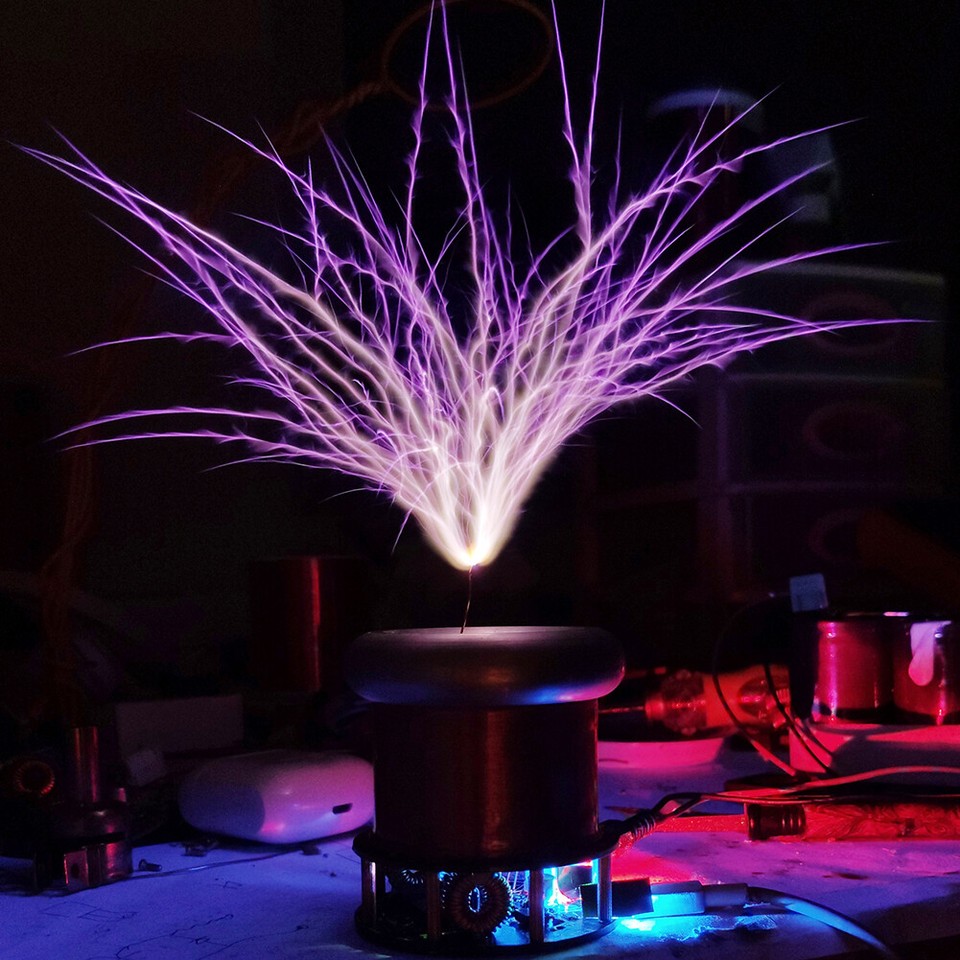 DC8-32V Tesla Coil Arc Music Tesla Coil Perfect Gifts (EU plug With ...