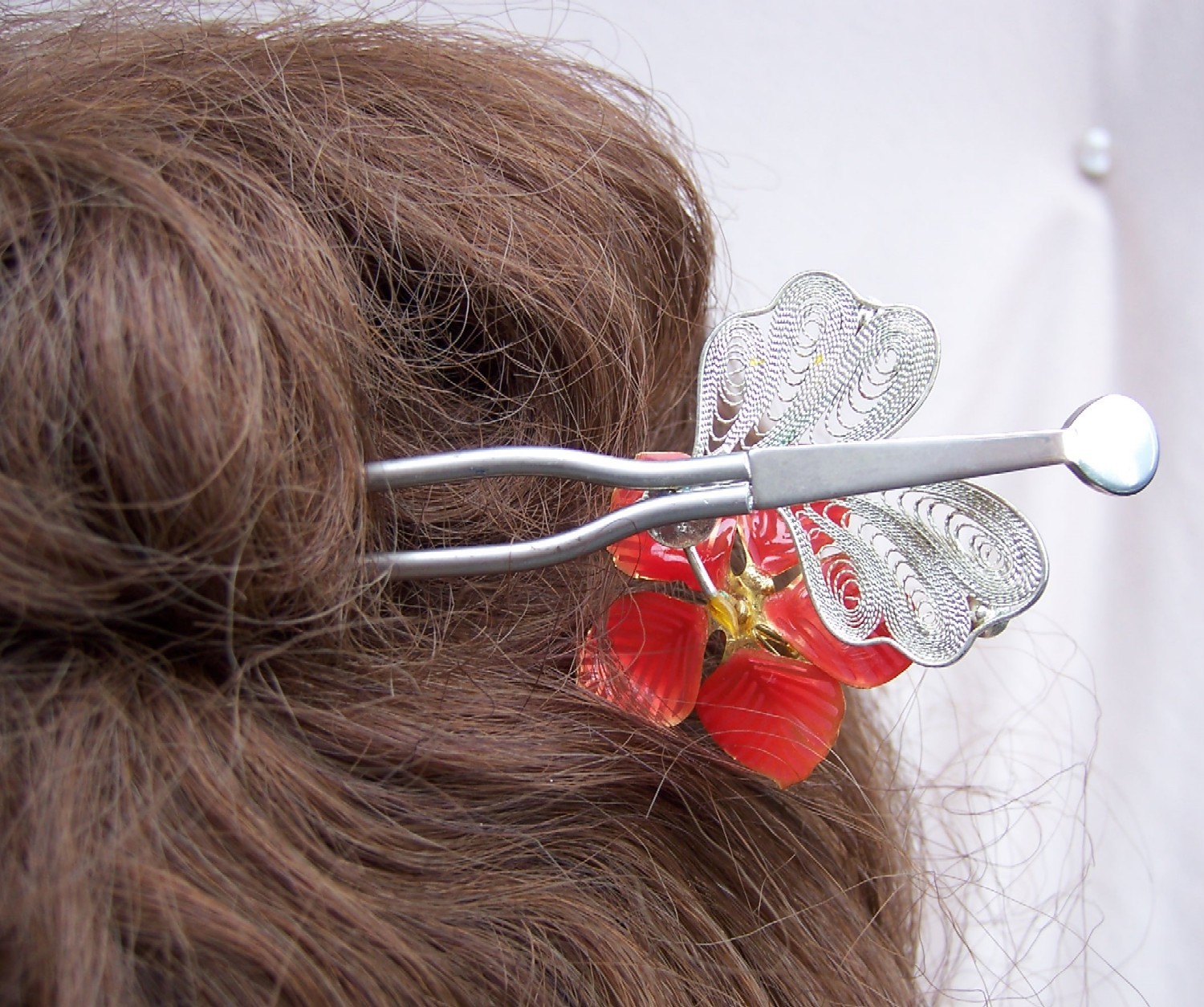 Japanese geisha Kanzashi hair pins matched pair hair jewelry hair ...