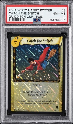 2001 WOTC HARRY POTTER QUIDDITCH CUP FOIL #2 CATCH THE SNITCH PSA 8 | eBay