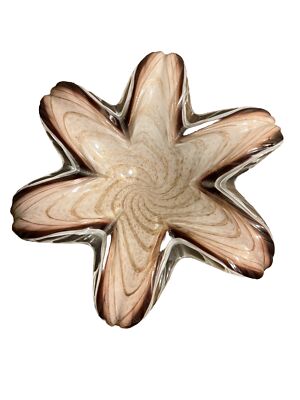 Vintage Murano Glass Starfish Amethyst & Gold Cased ashtray trinket ...