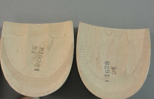 WOOD REPLACEMENT ENGINEER WORK BOOT HEEL BLACK RUBBER #34 COBBLER SHOE ...