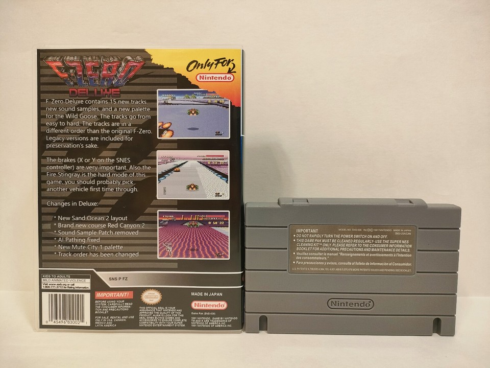 F-Zero Deluxe for Super Nintendo (SNES) (Battery Save) | eBay