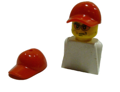 2 x LEGO® 11303 City Mütze,Hut,Kappe,Cappy in rot für Minifiguren ...