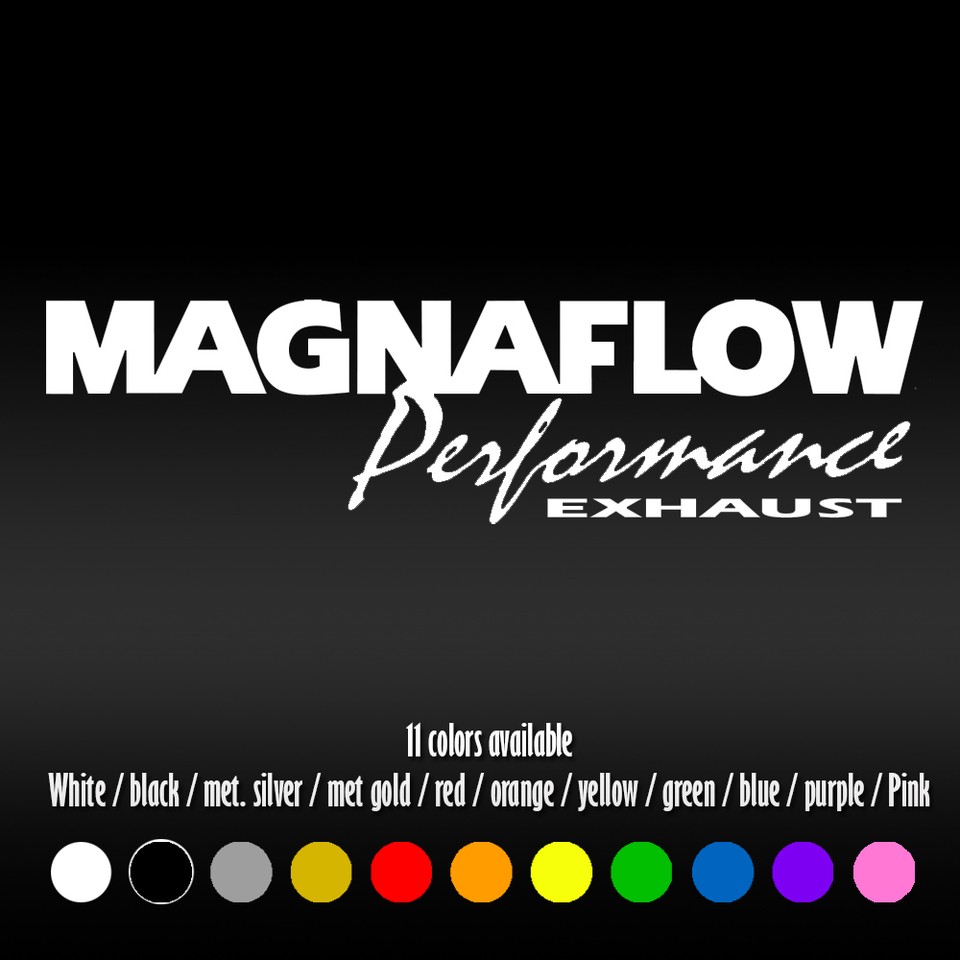 8" Magnaflow Logo PerformanceExhaust Bumper Car Window Vinyl Decal ...