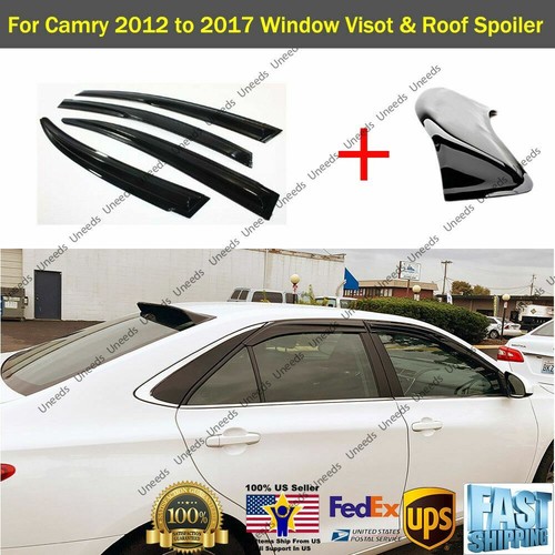 For 2012-2017 TOYOTA CAMRY WINDOW VISOR RAIN/SUN VENT & Rear Roof ...