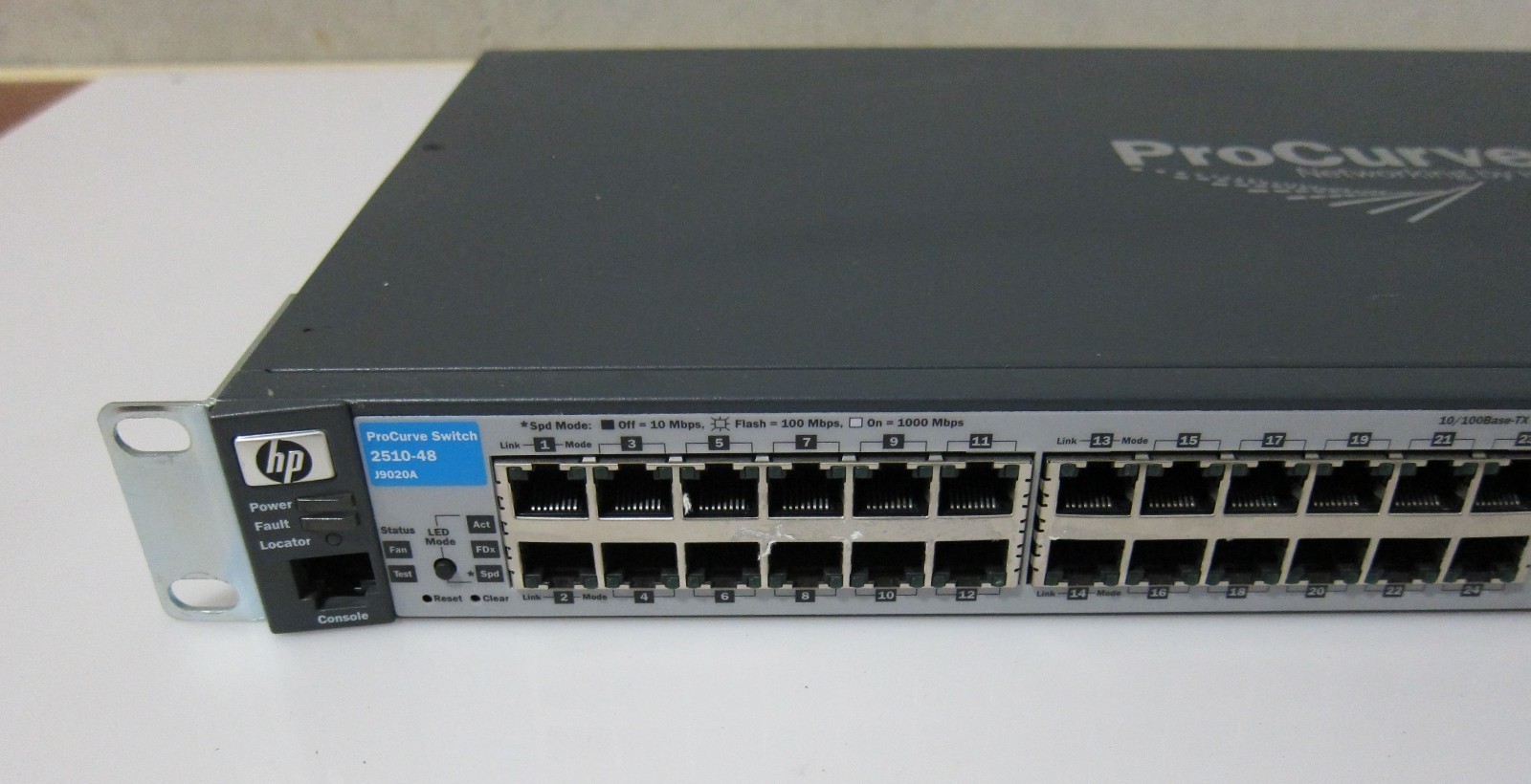 HP ProCurve 2510-48 Ports managed Layer 2 Switch - J9020A with Brackets ...