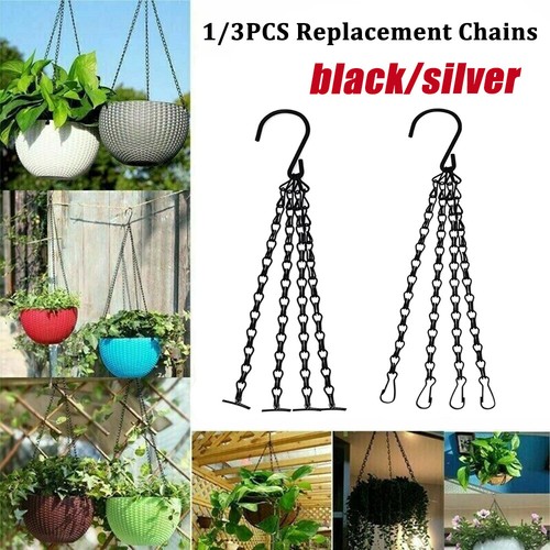 Pot Pendant Replacement Chains 4 Strand Hanging Chain Replacement Plant ...