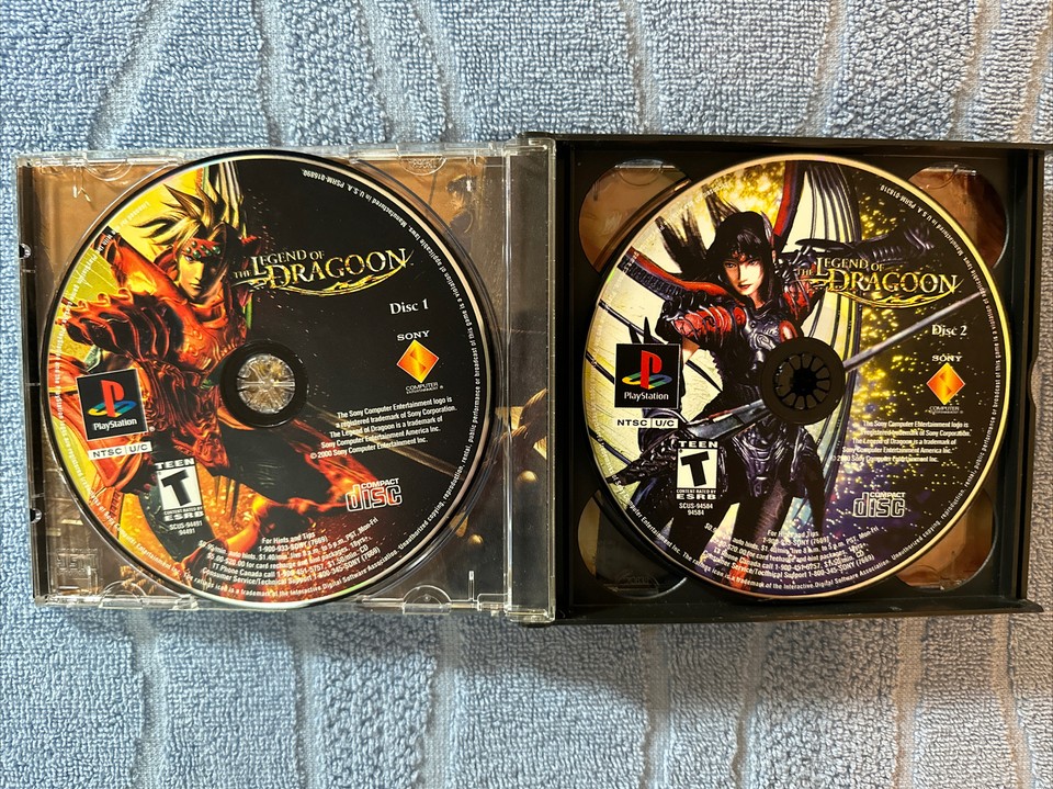 The Legend of Dragoon Sony PlayStation 1 PS1 Black Label RPG SHIPS FREE ...
