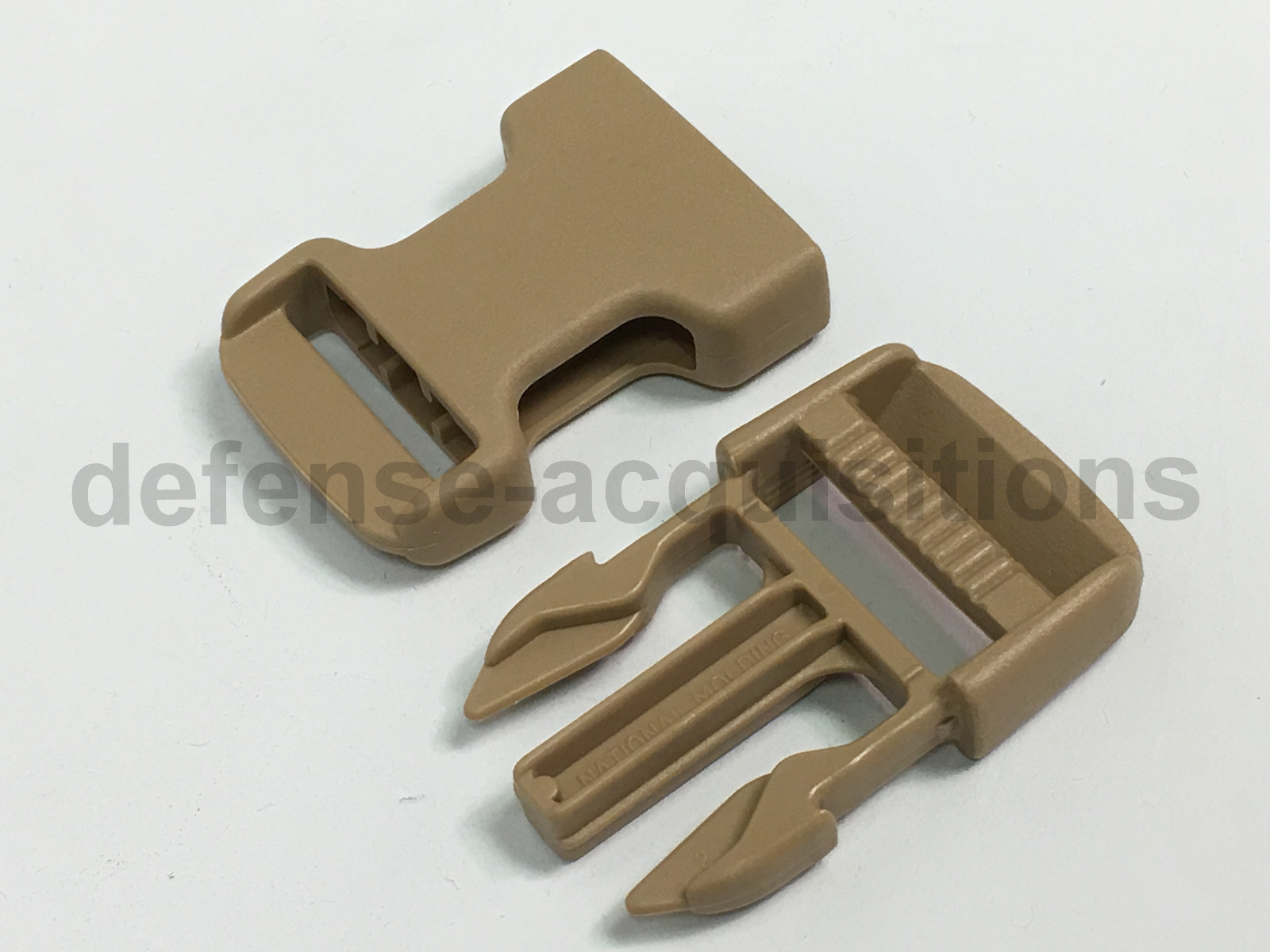 SET OF 5 Side Release Side Squeeze Single Adjust Buckle 1 INCH - SAND ...