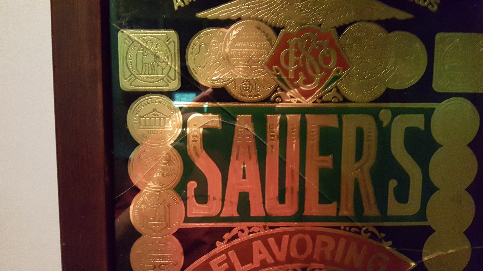 Antique Orig New Haven Clock Co. "Sauers extracts" Richmond VA ...