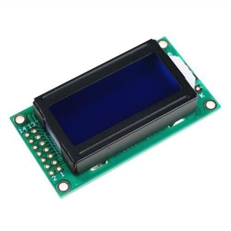 1Pcs Lcd Display Module Blue 0802 Lcd Lcm For Arduino 8X2 Character 5V ...