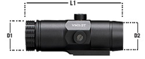 Vortex VMX-3T - 3X Magnifier with Flip Mount | Grelly USA