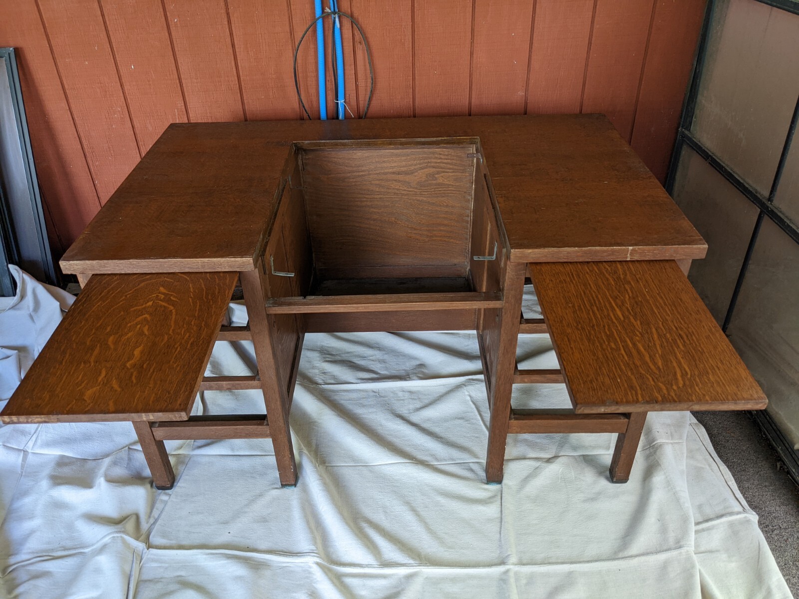 Antique Hidden Typewriter Secretary Banker Lawyer Desk | eBay