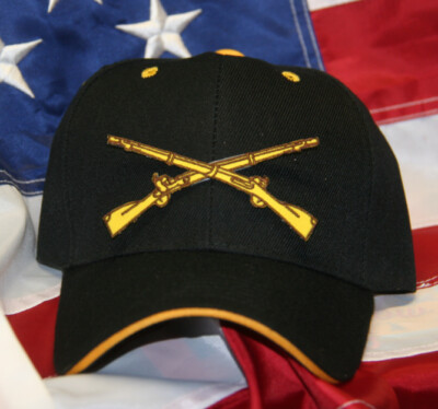 INFANTRY CROSS RIFLES HAT PATCH CIB US ARMY MILITARY PIN UP VETERAN ...