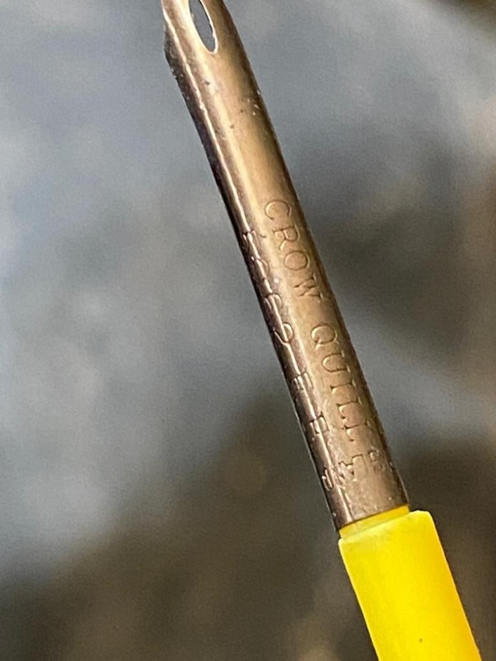 OLD VINTAGE M MYERS & SON LTD CROW QUILL 3 INK PEN NIBS WITH PEN BODY ...