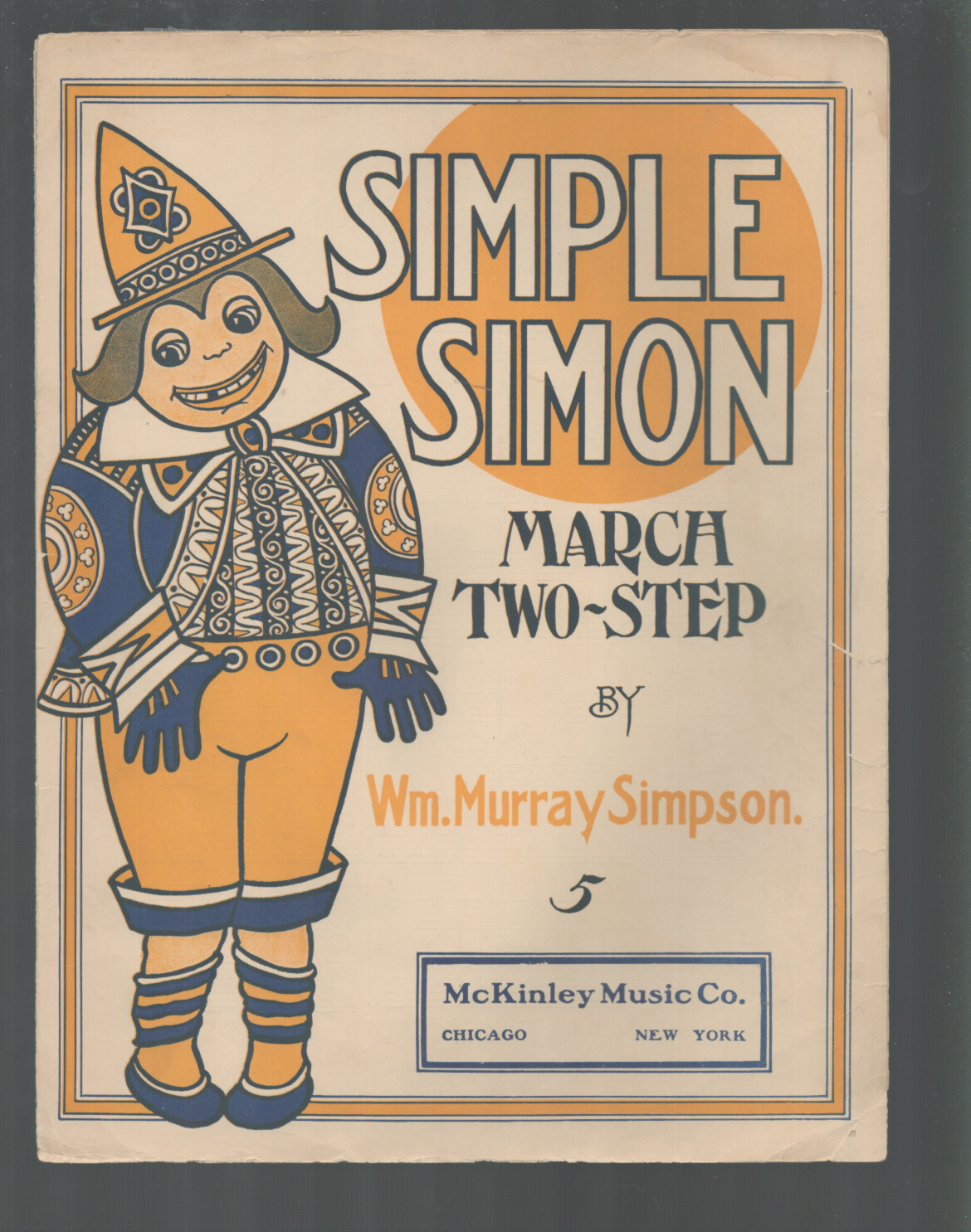 SIMPLE SIMON Simpson 1905 PIANO MARCH SOLO Vintage Sheet Music | eBay