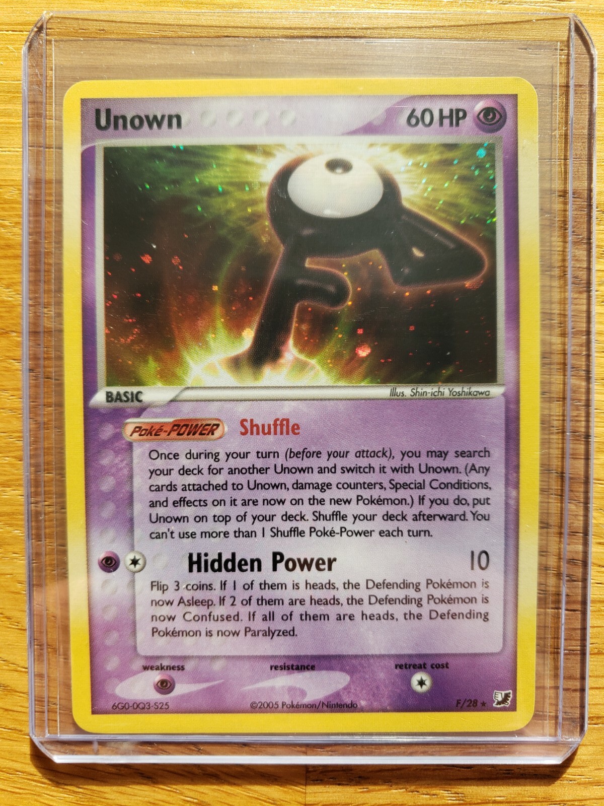 Unown F ex Unseen Forces Holo Rare Pokemon Card F/28 | eBay
