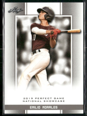 Emilio Morales 2019 Leaf Perfect Game #188 | eBay