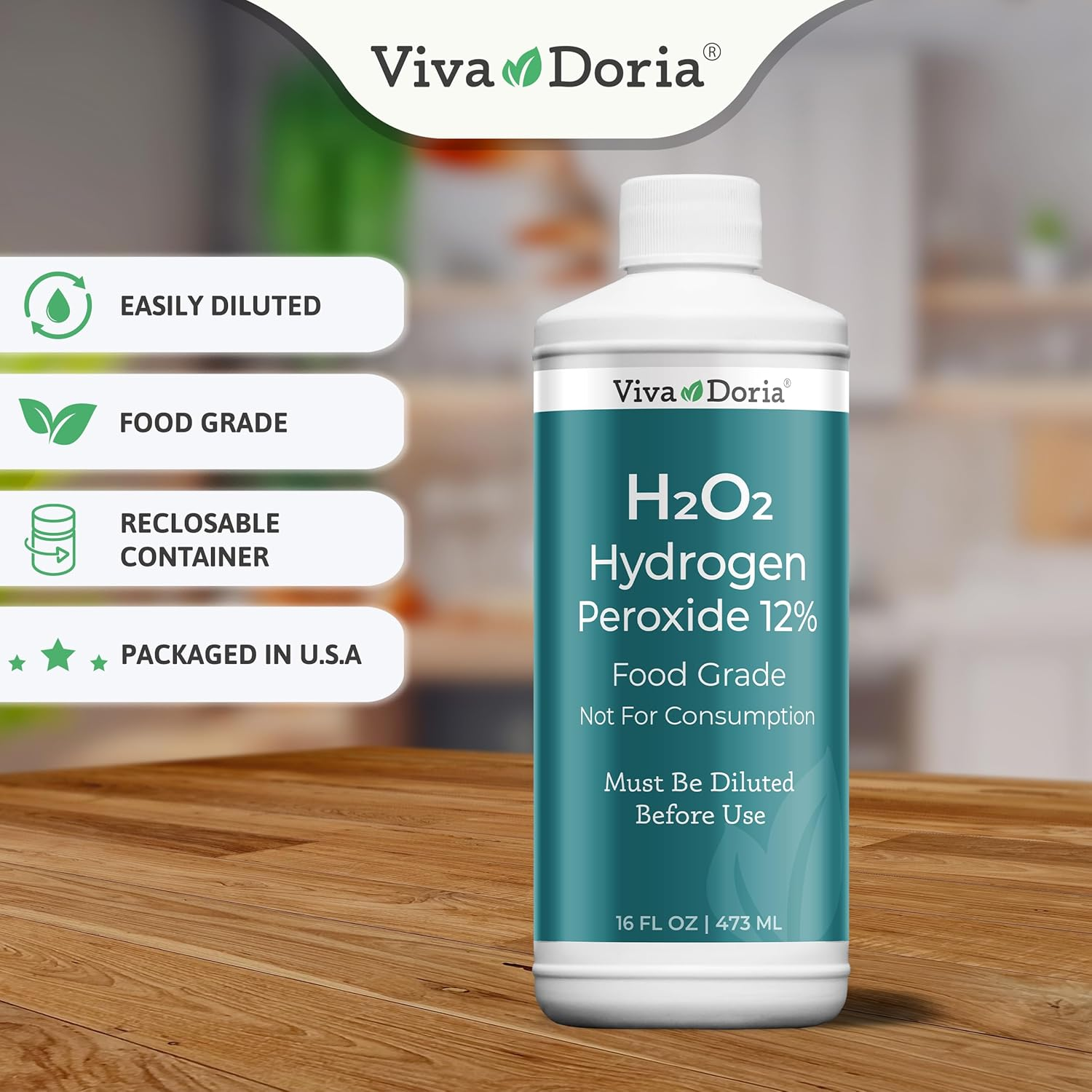 Hydrogen Peroxide 12 Percent Aqueous Solution - Food Grade, 16 Fl Oz | eBay