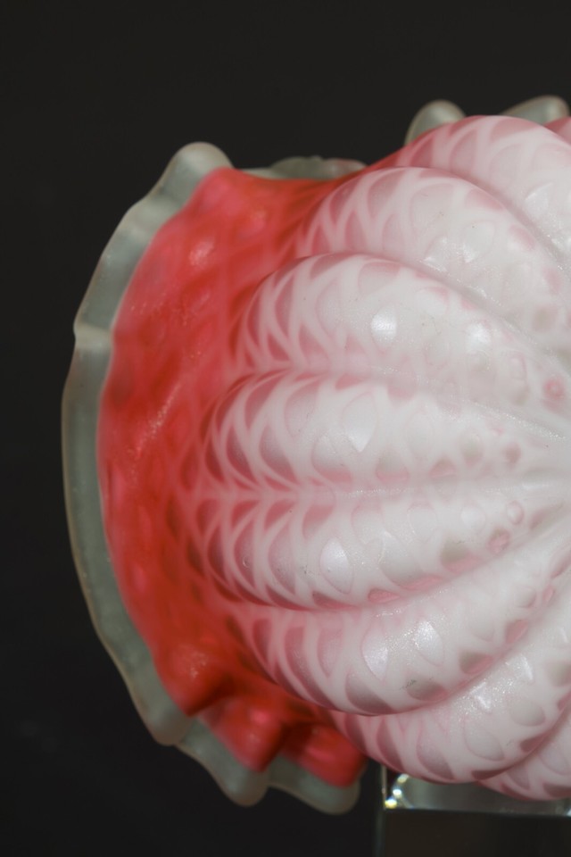 Antique Basket Paste Glass Raspberry Art Deco Crosslinked Handle Has ...