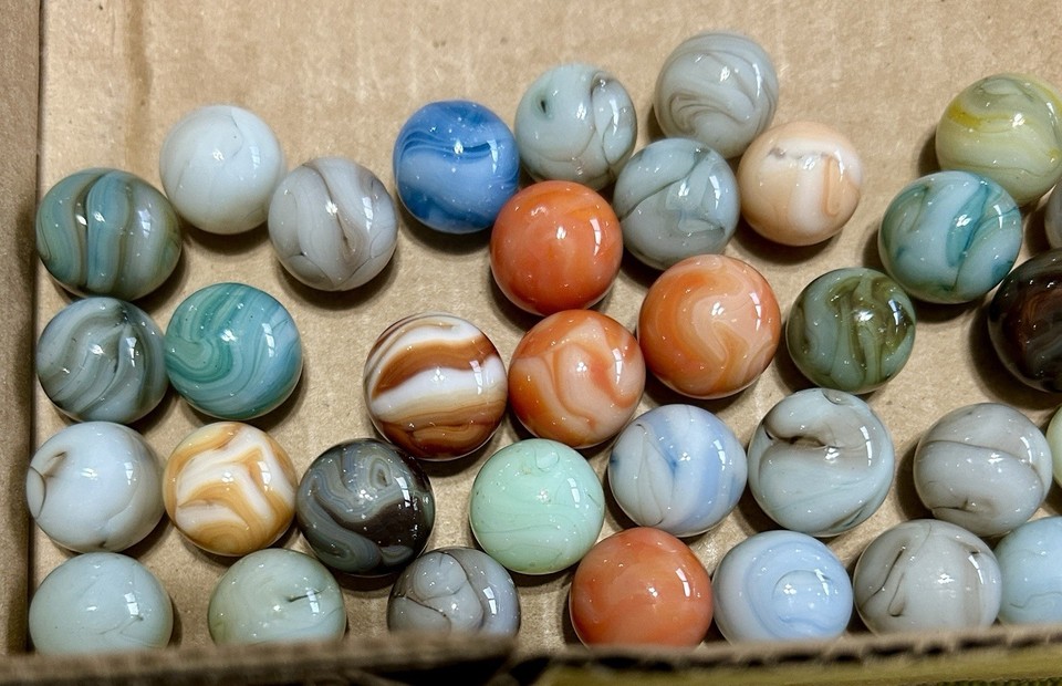Vintage Marbles With Old Box | eBay