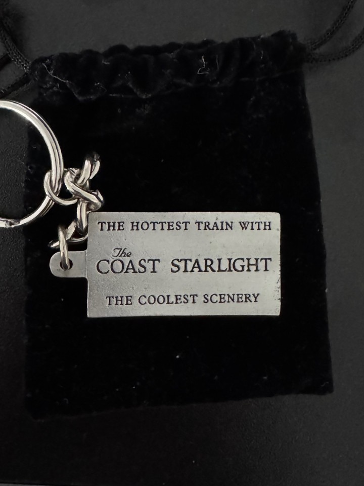 Amtrak Coast Starlight Pewter Keychain Railroad Conway Union Pacific ...
