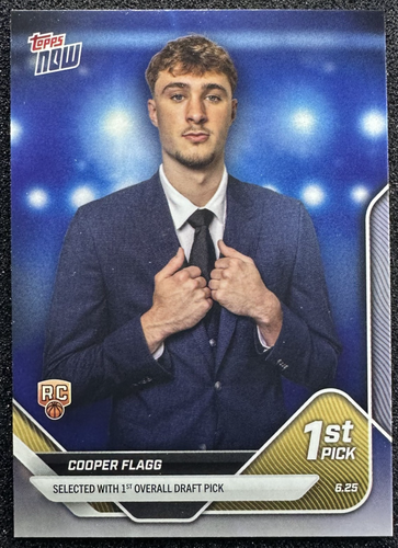 Cooper Flagg 2025 Topps Now #D1 Draft Night RC - Mavericks | eBay