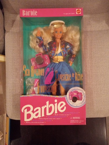 1992 NIB Sea Holiday Barbie Doll Cruise Ship Different Languages ...