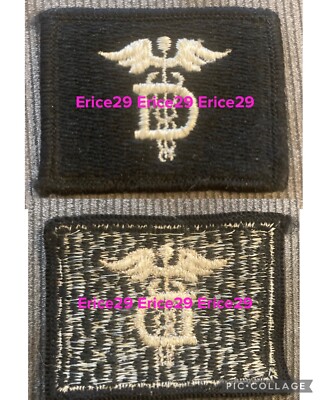 M.D. Medical Caduceus Doctor Dentist Dental Black Embroidered Patch | eBay