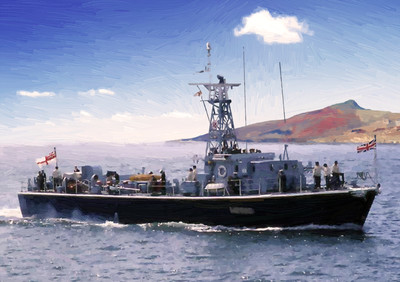 HMS FLINTHAM - LIMITED EDITION ART (25) | eBay UK